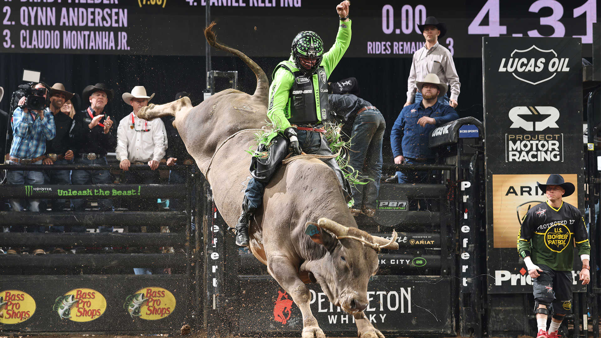 PBR | Sage Steele Kimzey wins opening round in front of sellout crowd ...